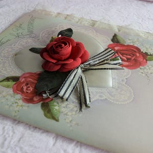 RUST CRAFT VALENTINE Card Large Vintage Corsage Sweetheart Red - Etsy