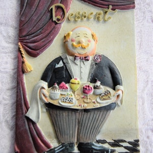 WAITER CHEF PLAQUE Diner Cafe Bistro Kitchen Wall Decor - Etsy