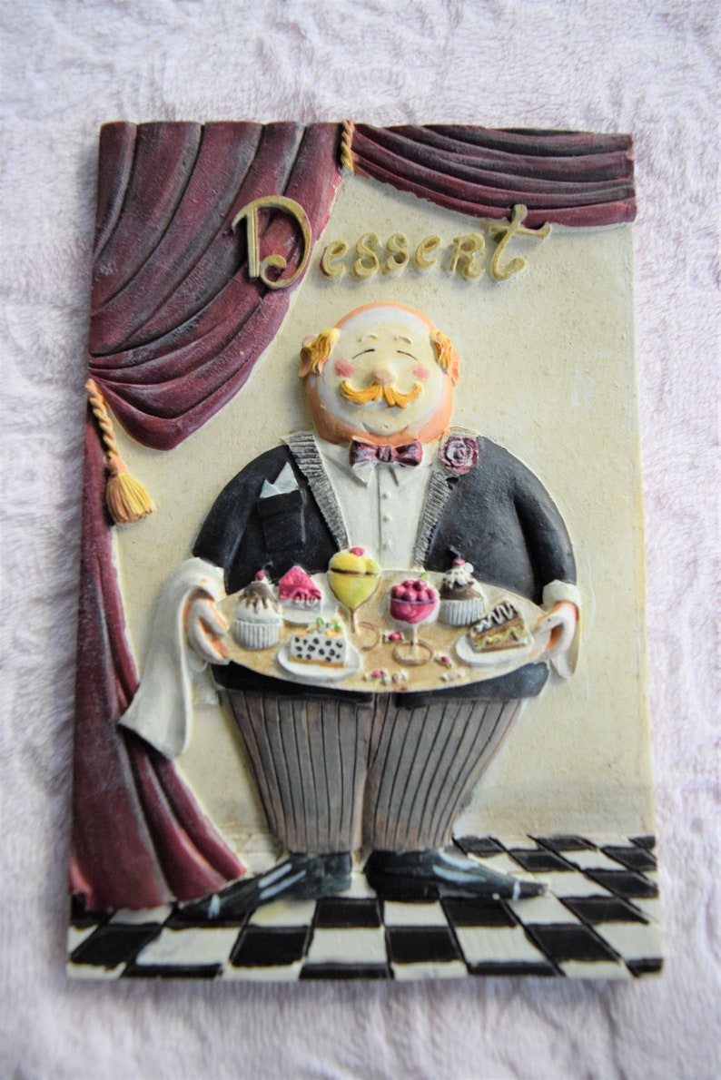 WAITER CHEF PLAQUE Diner Cafe Bistro Kitchen Wall Decor - Etsy