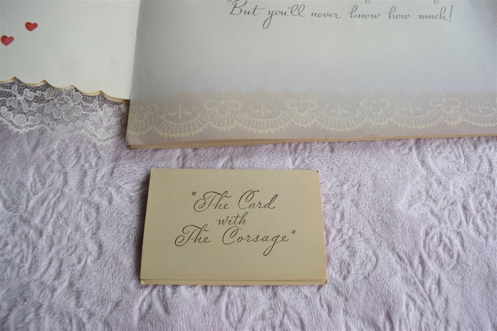 RUST CRAFT VALENTINE Card Large Vintage Corsage Sweetheart Red - Etsy