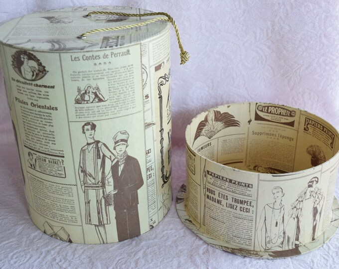 VICTORIAN HAT BOX Hatbox Ladies Display Storage Paper Print - Etsy