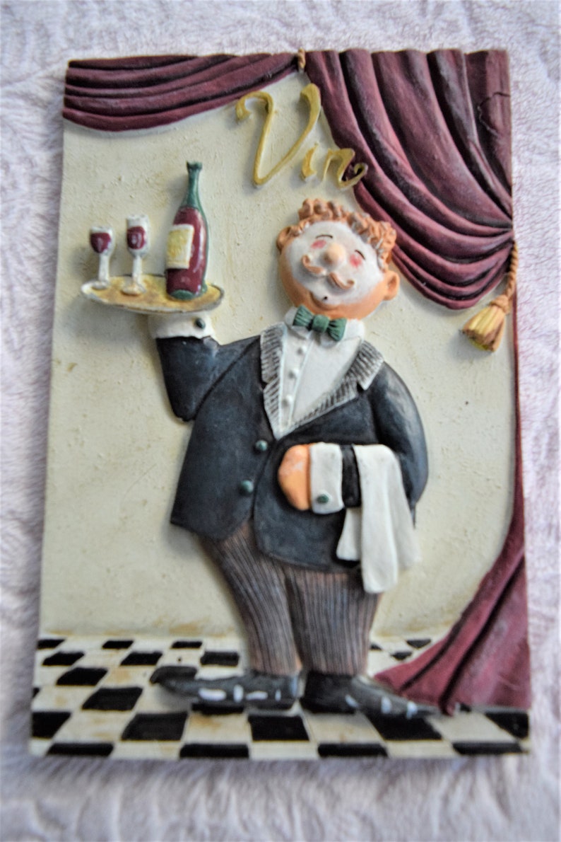 WAITER CHEF PLAQUE Diner Cafe Bistro Kitchen Wall Decor - Etsy