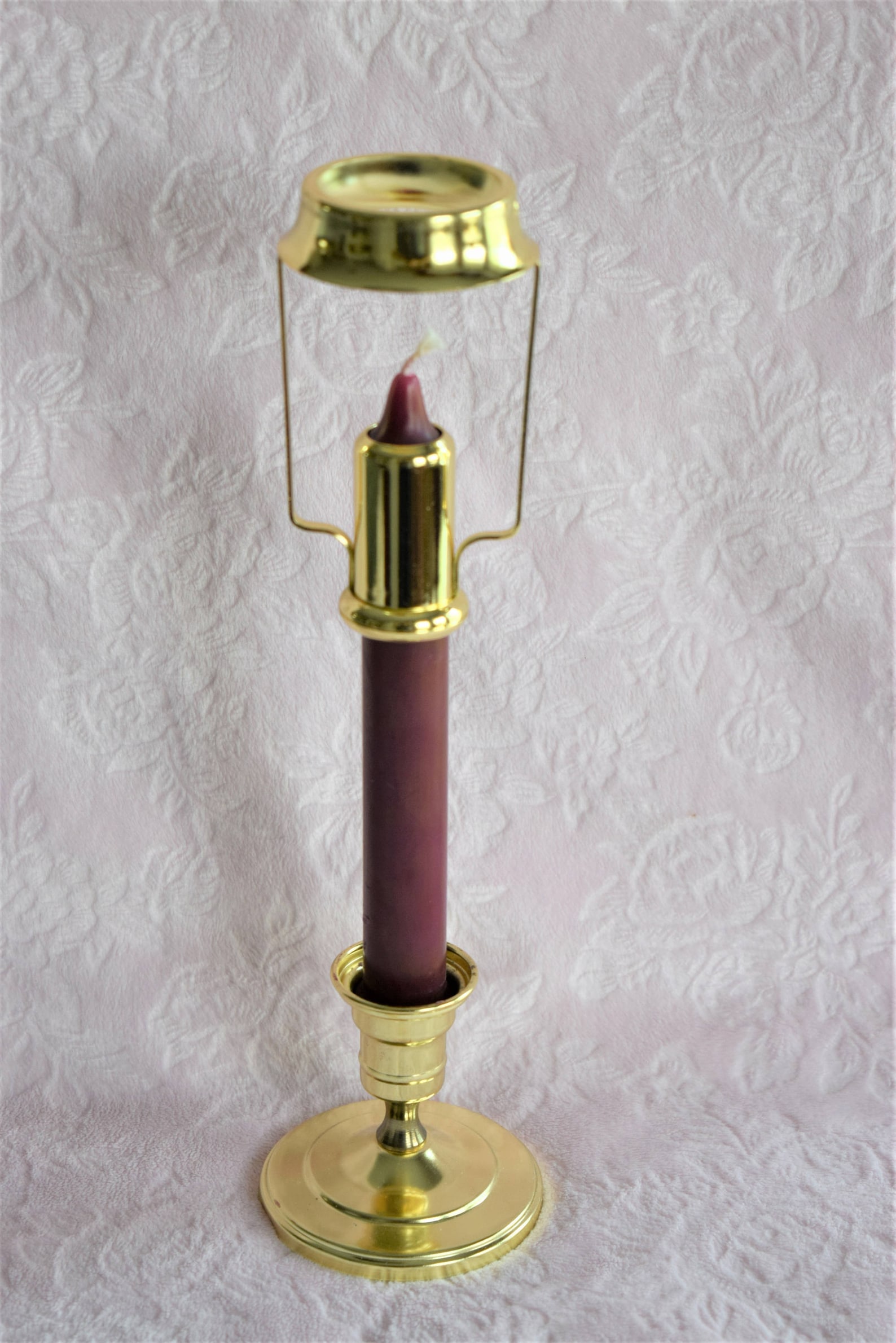 CANDLE LAMP GLASS Shade Holder Frosted Etched Scallop - Etsy