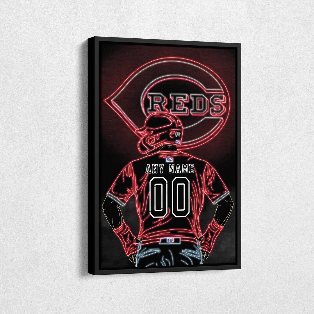 Cincinnati Reds Jersey Baseball Neon Personalized Jersey Custom Name ...