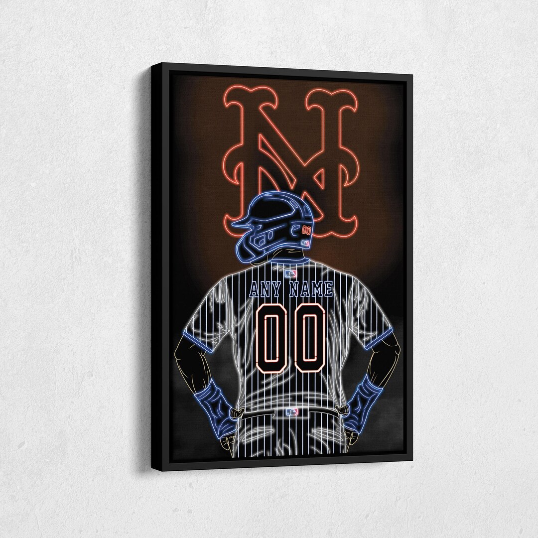 New York Mets Jersey Baseball Neon Personalized Jersey Custom Name and ...