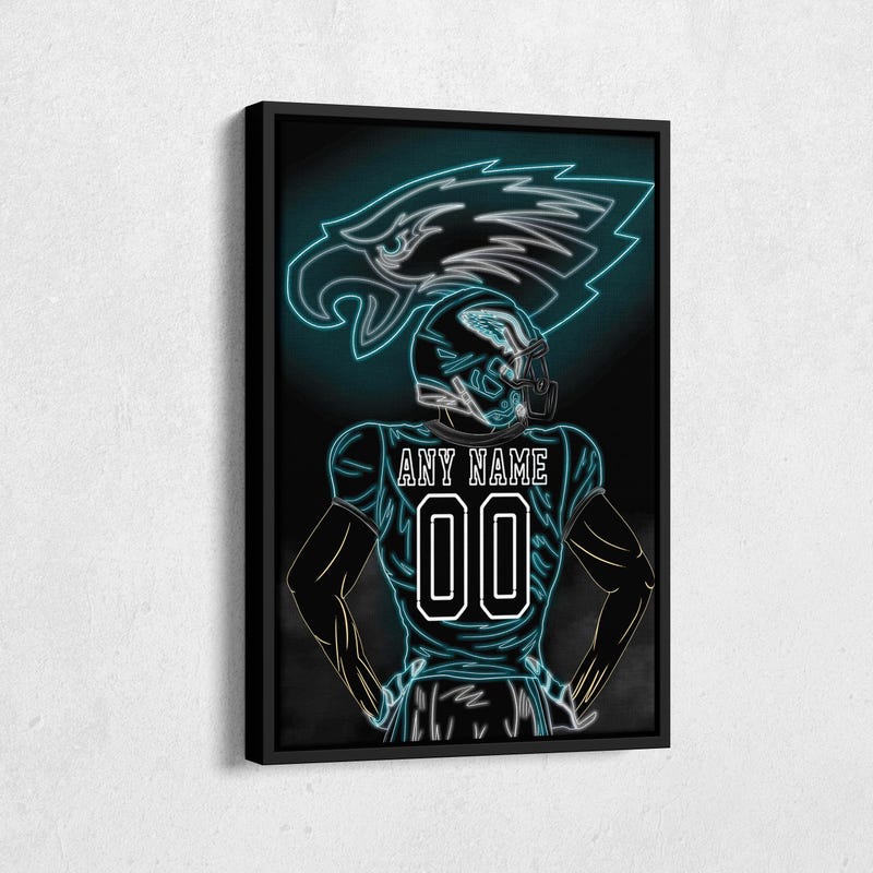 Custom Eagles Canvas Frame - Etsy