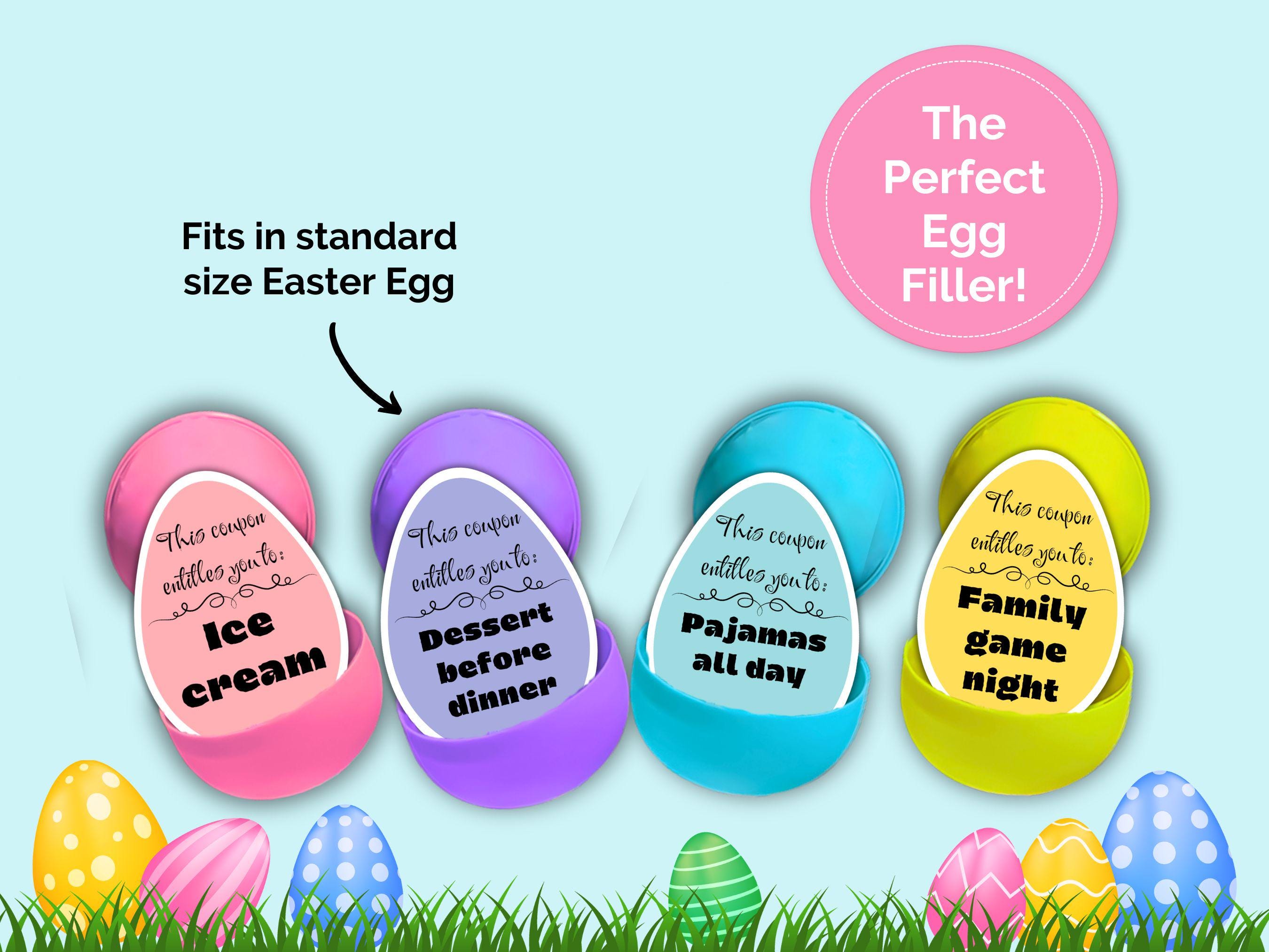 Easter Coupons, Easter Egg Tokens Printable, Easter Egg Coupons, Easter ...