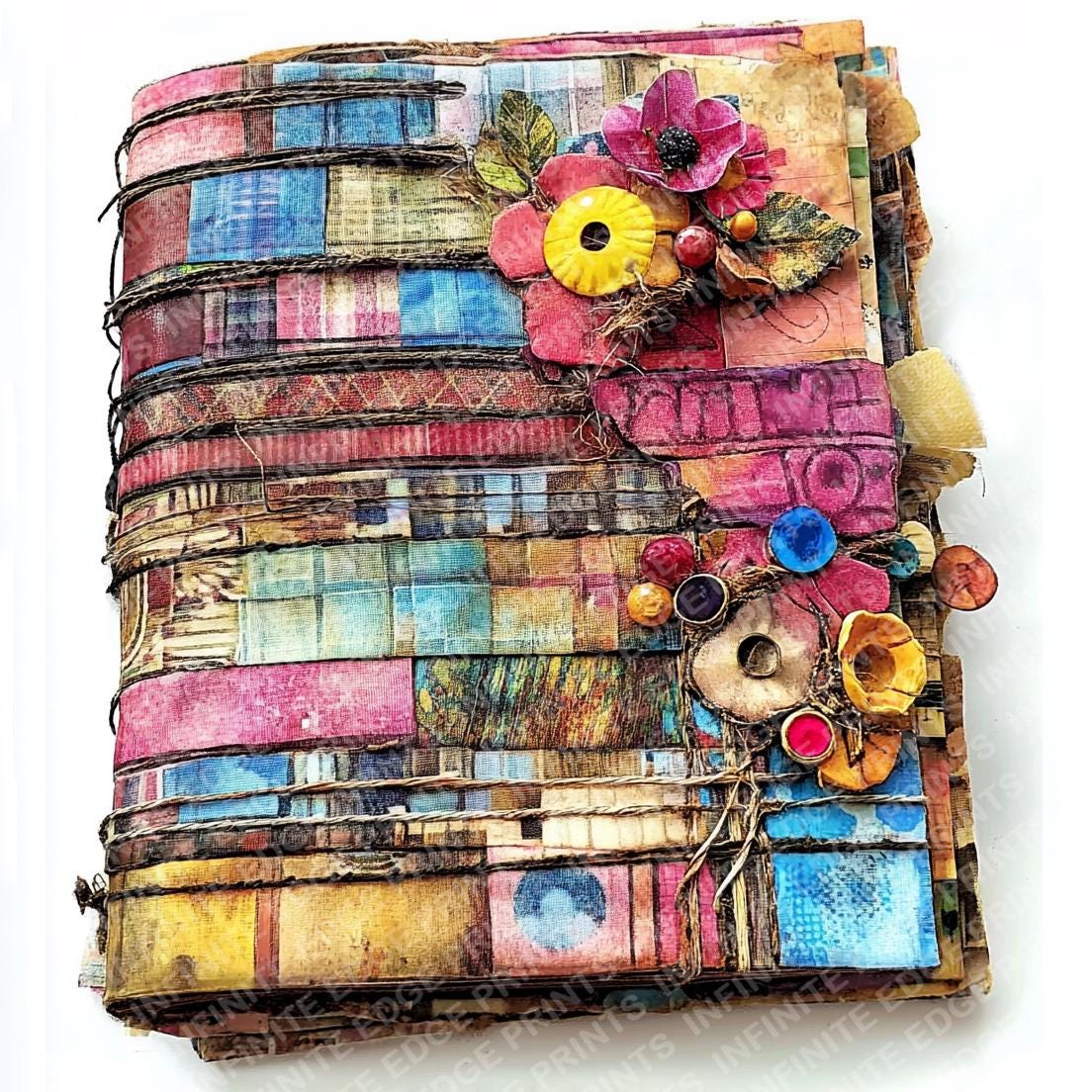 12 Junk Journal Clipart, Printable Watercolor Clipart, Vintage Diary ...