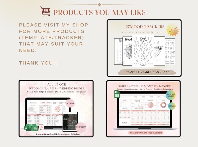 Digital Mood Tracker, Printable Mood Journal, Google Sheets Template ...