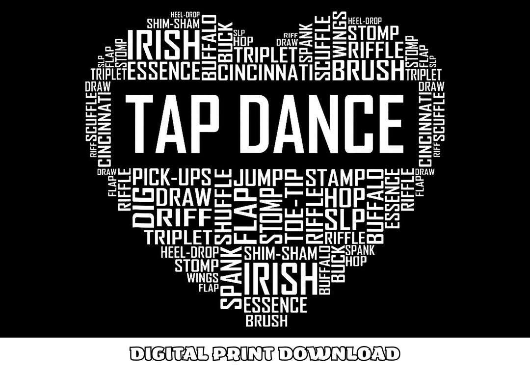 File PNG Tap Dance Heartbeat Rhythm Love Digital Artwork - Etsy