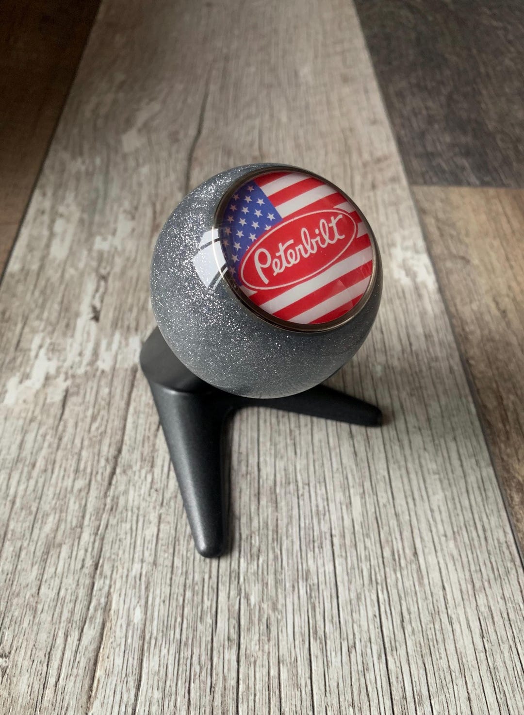 Peterbilt USA Truck Shift Knob 60mm 1/2-13 Silver Glitter - Etsy
