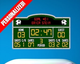 Sports Score Sticker - Etsy