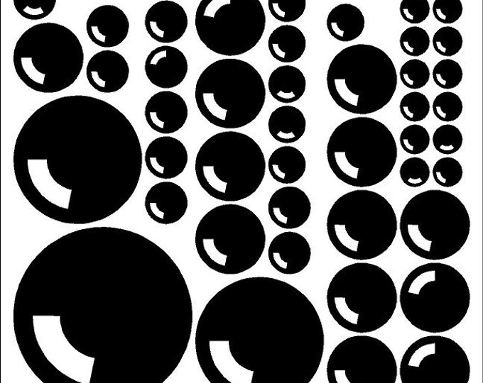 Bubble Decal Removable Bubble Wall Stickers Item 1 - Etsy