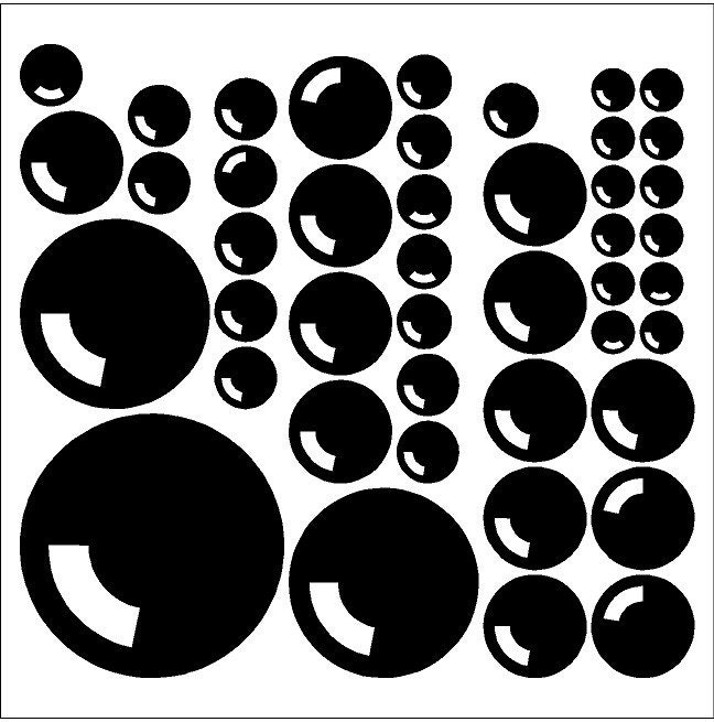 Bubble Decal Removable Bubble Wall Stickers Item 1 | Etsy