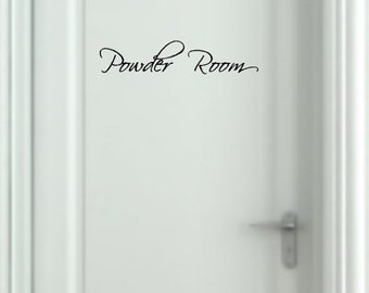 Powder Room Decal - Etsy
