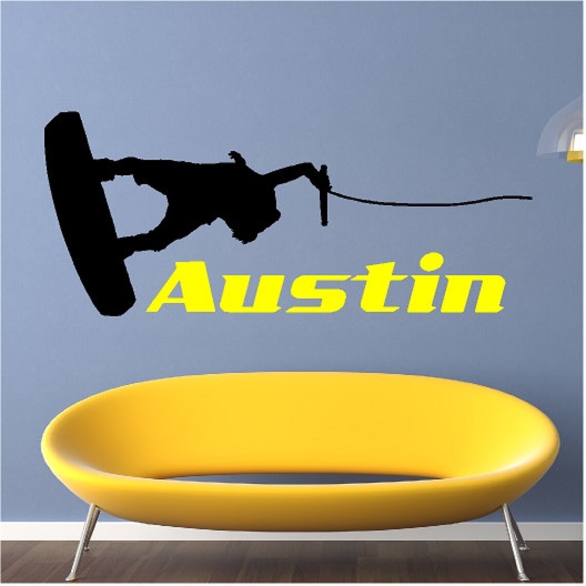 Personalized Wakeboarder Wall Decal Removable Wakeboarding | Etsy