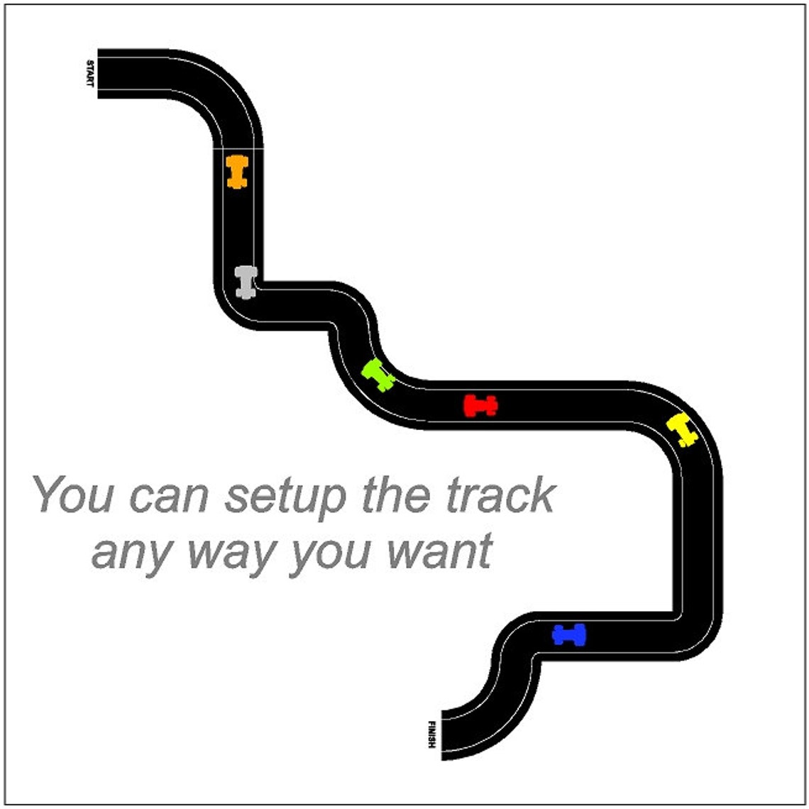 Race Car Tracks Wall Decals Removable Race Track Wall Stickers | Etsy