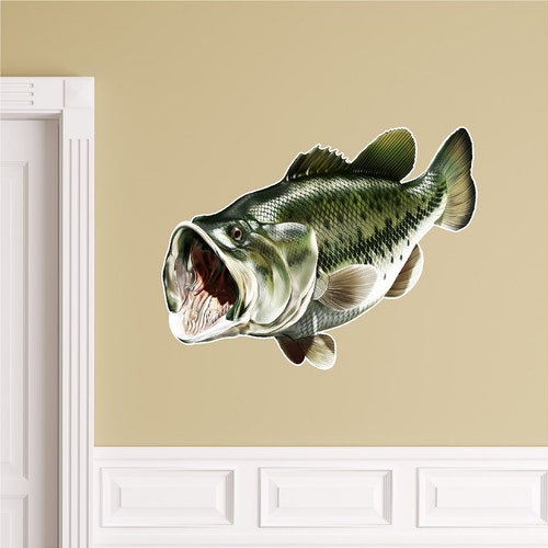 Largemouth Bass Vinyl Decal - Etsy