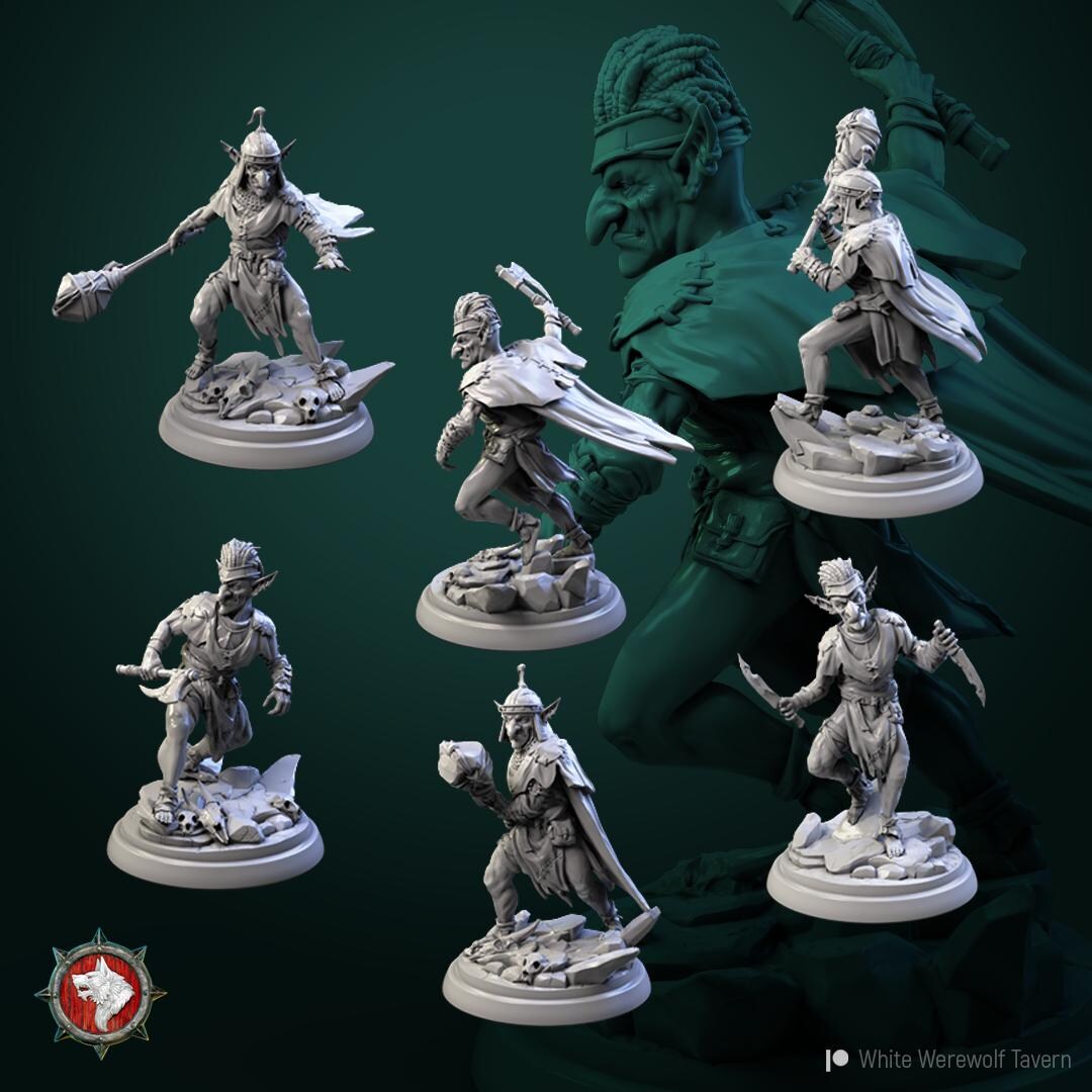 Goblin Minis 32mm With Weapons and Multiple Poses - Etsy