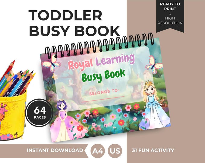 Space Busy Book Printable, Toddler First Busy Book Pdf, Toddler Busy ...