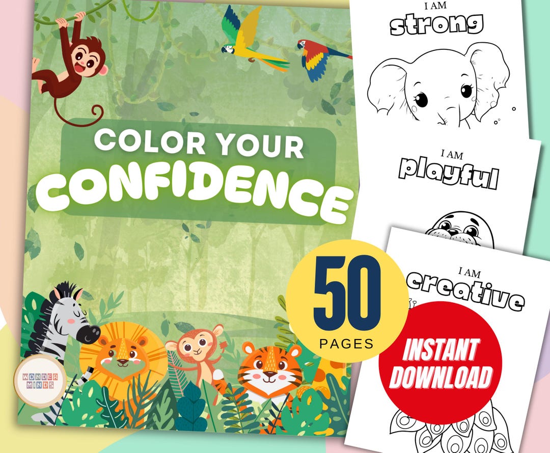 Word of Affirmation Coloring Pages Positive Quotes Mindfulness Coloring ...