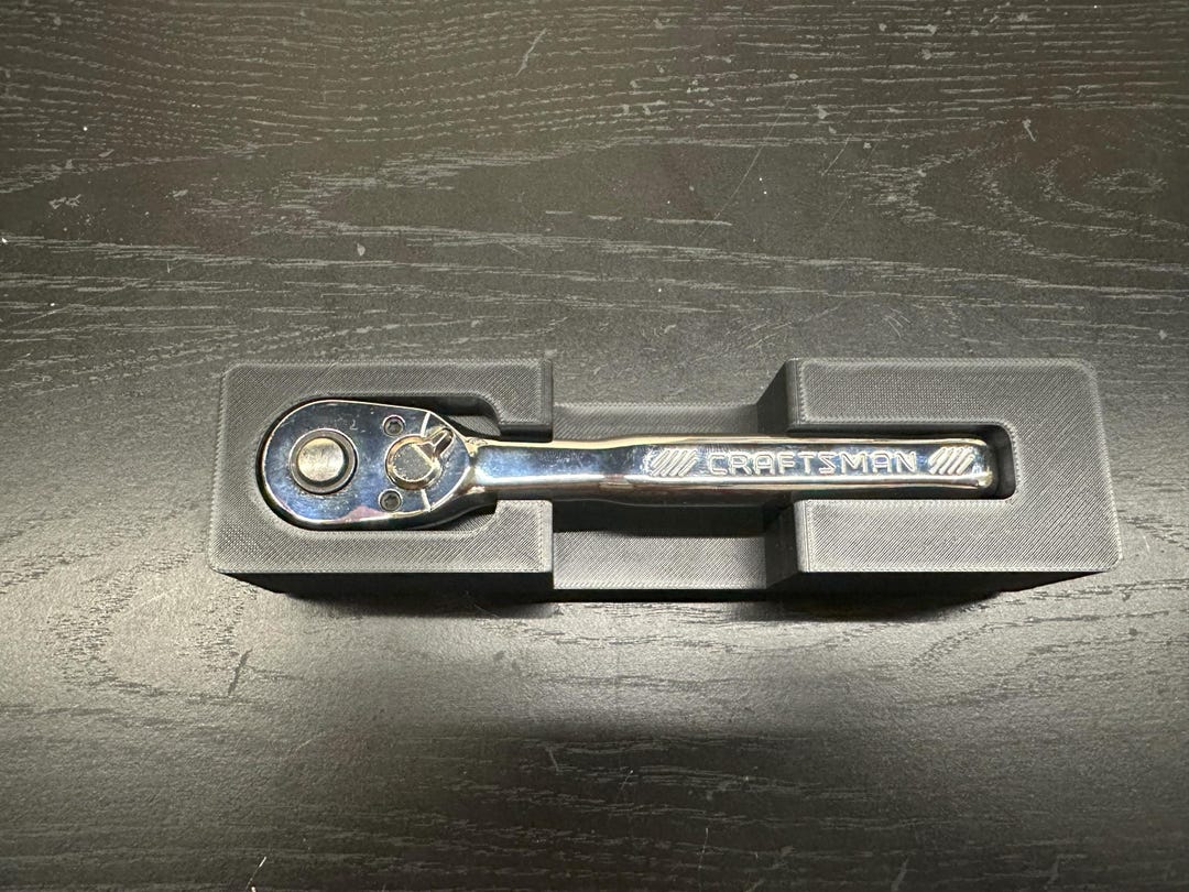 3D Printed Magnetic 1/4 Ratchet Holder | PETG Toolbox Organizer ...