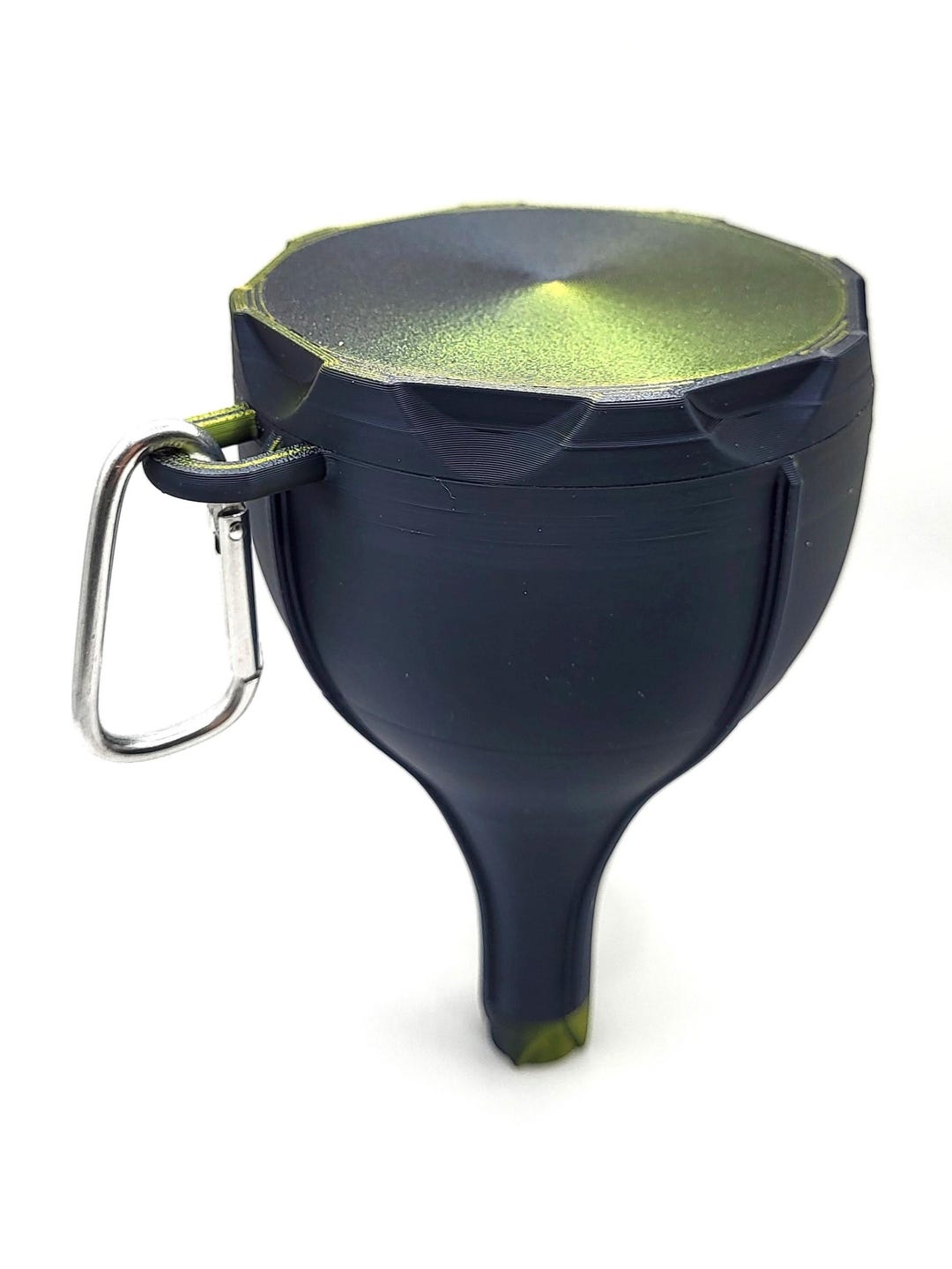 Dual Cap Protein Powder Funnel With Carabiner Clip – Portable Formula ...