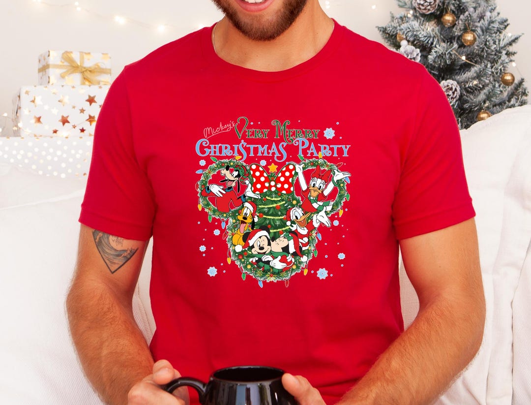 Mickey’s Very Merry Christmas Party T-shirt, Disney Christmas Tee, Mickey&friends Christmas ...