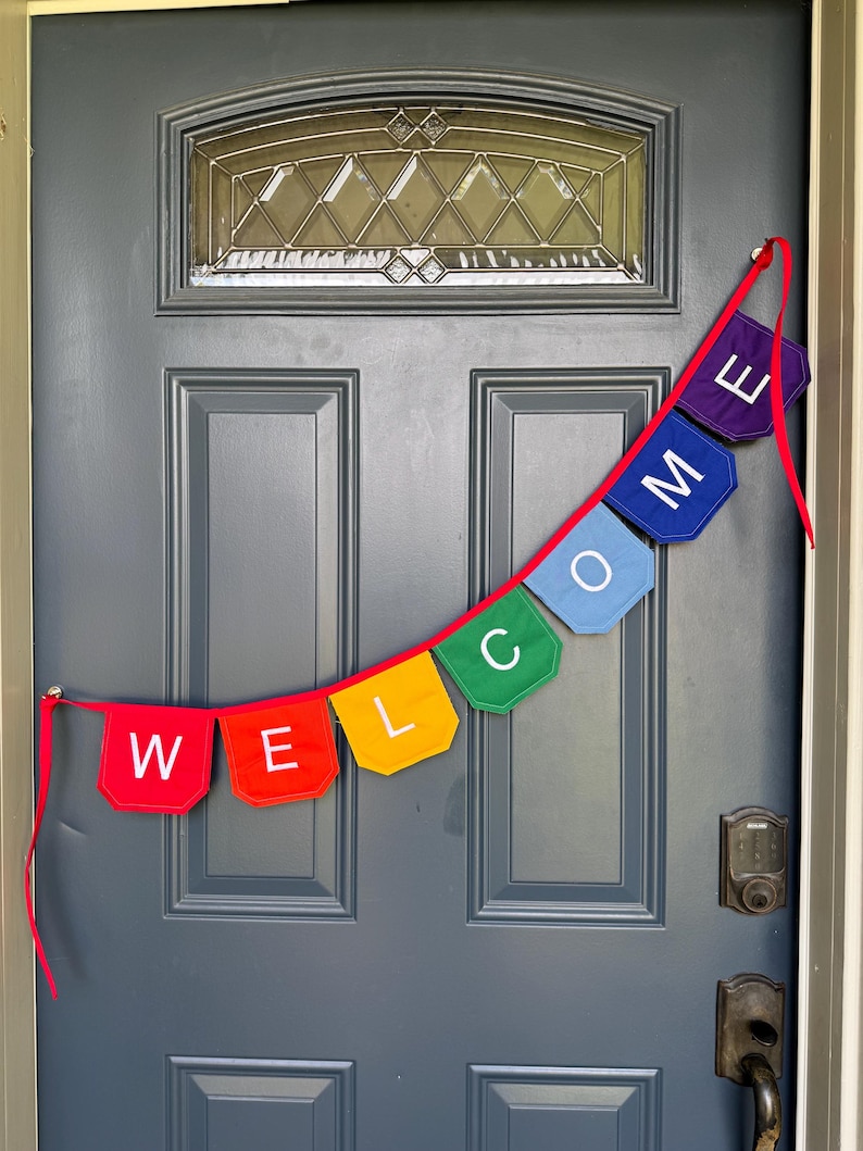 Rainbow Welcome Banner, Classroom Decor, Reusable Bunting - Etsy