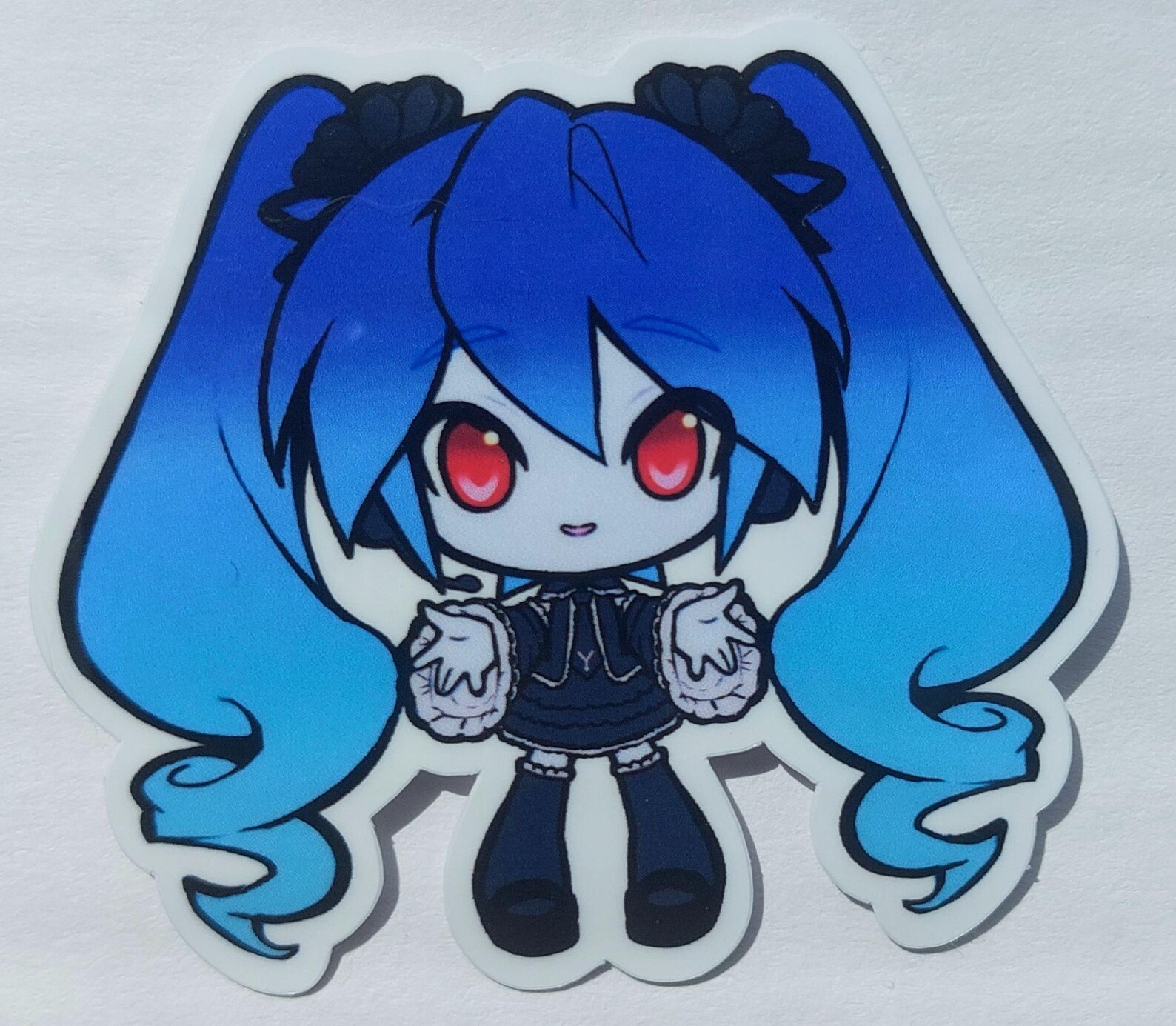 Hatsune Miku Chibi Sticker Diva Project Infinity, Dark Angel, Gothic ...
