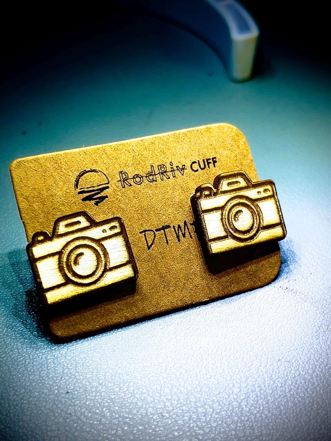 Camera, Badbunny, Engraving, Laser Cut, Laser, Dtmf, Rodrivcuff, Studs ...