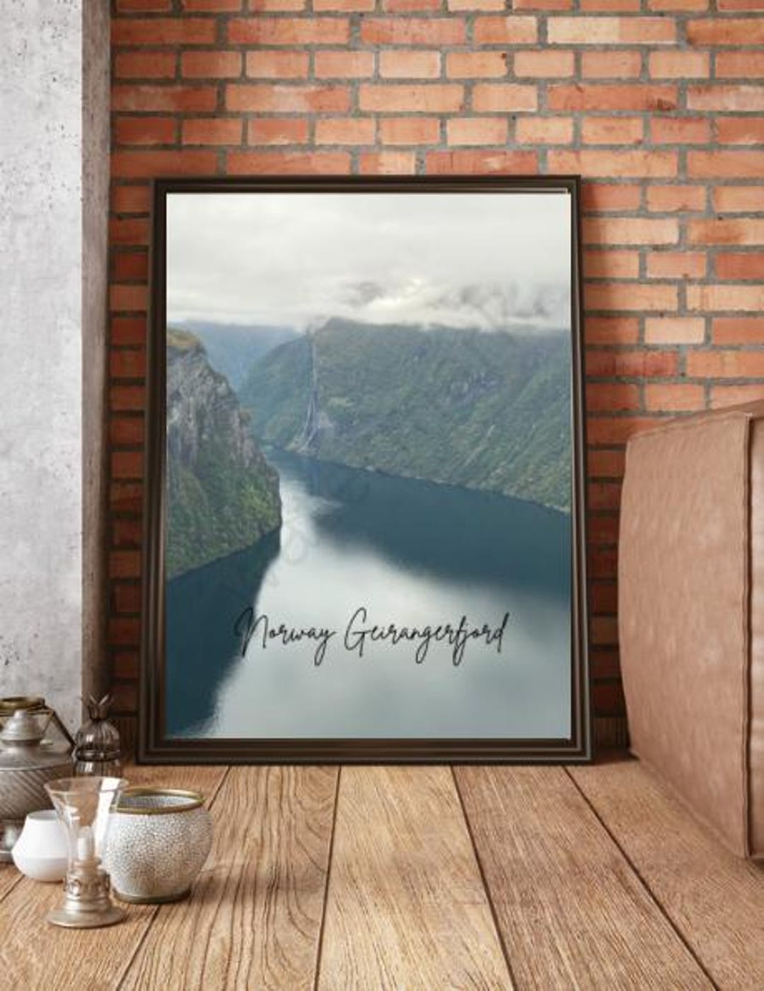 Norway Fjords Real Photo Geirangerfjord Wall Art Scenic Landscape Print ...
