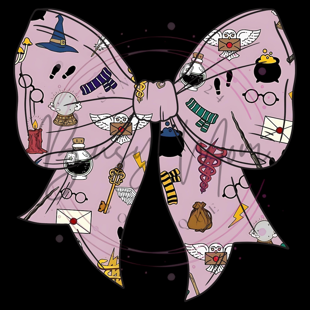 Magical Harry Potter Bow Digital PNG File - Etsy