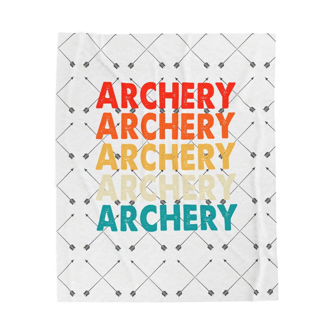 Archery With Arrows Plush Throw Blanket - Etsy