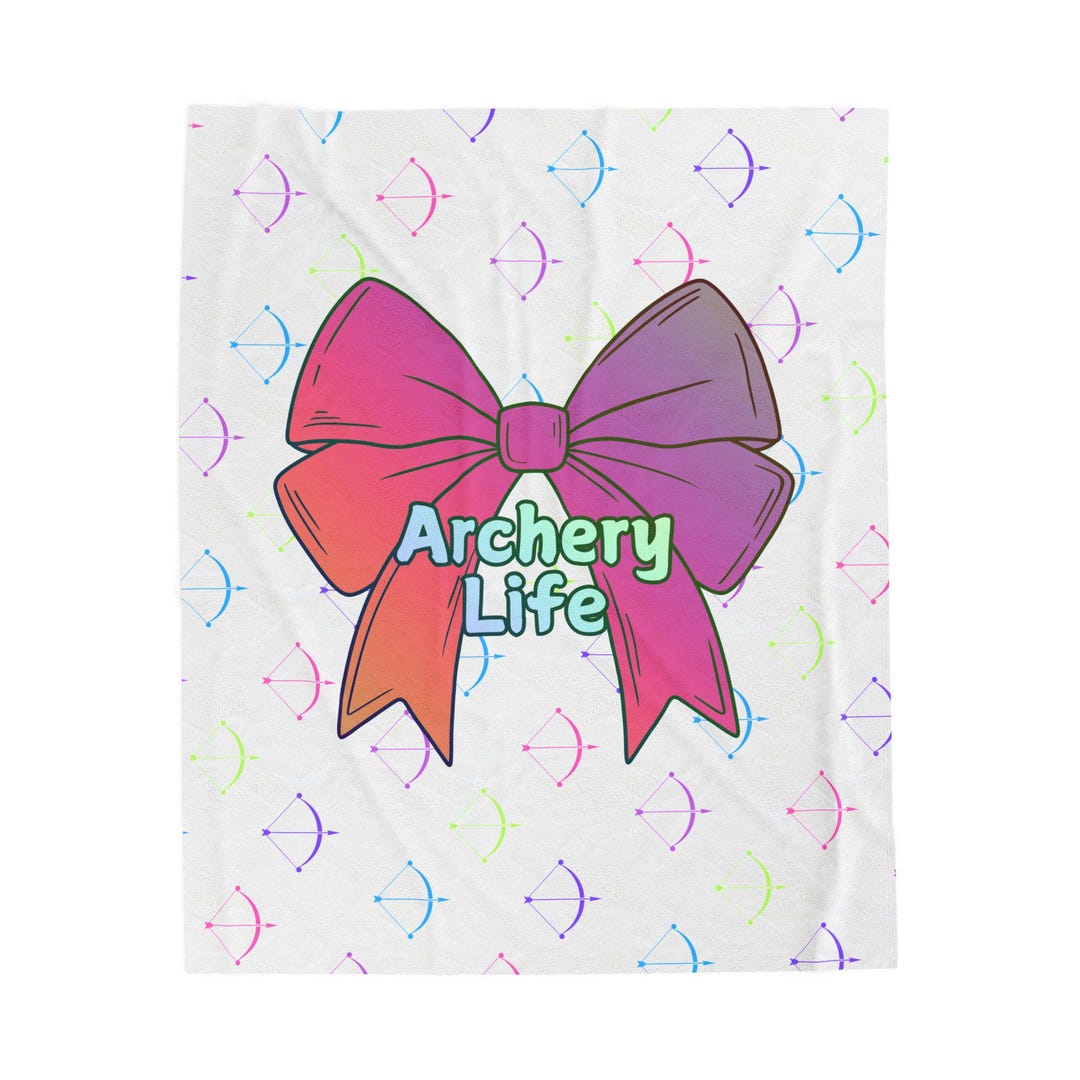 Archery Life Bow Plush Blanket - Etsy