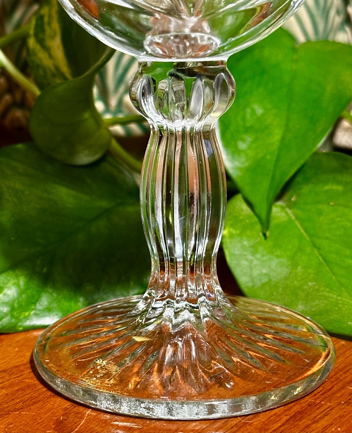 Vintage Set of 6 Hobstar Cut Glass Water Wine Goblets by the Libbey ...
