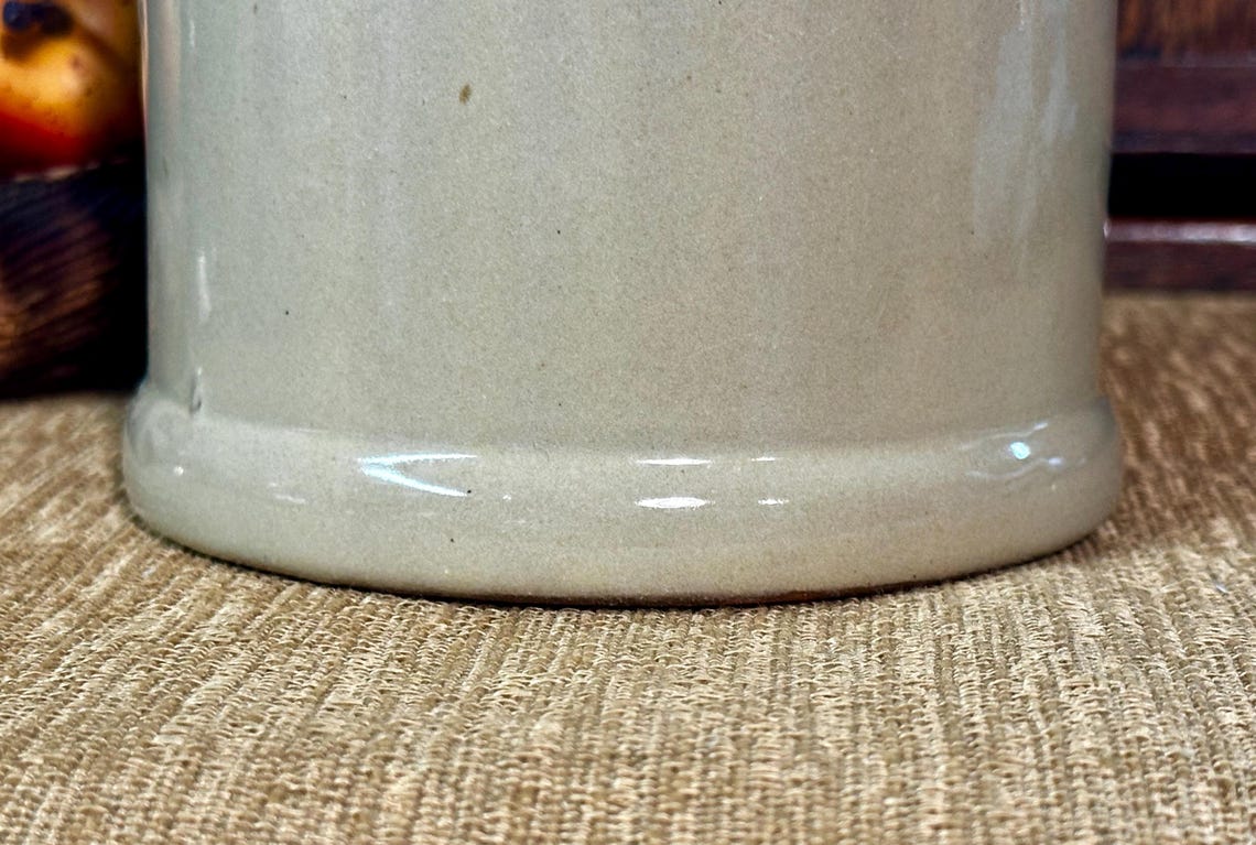 Vintage Brown Beige Glazed Drip Milk Jug Pitcher Handles Jar Utensil Holder - Etsy