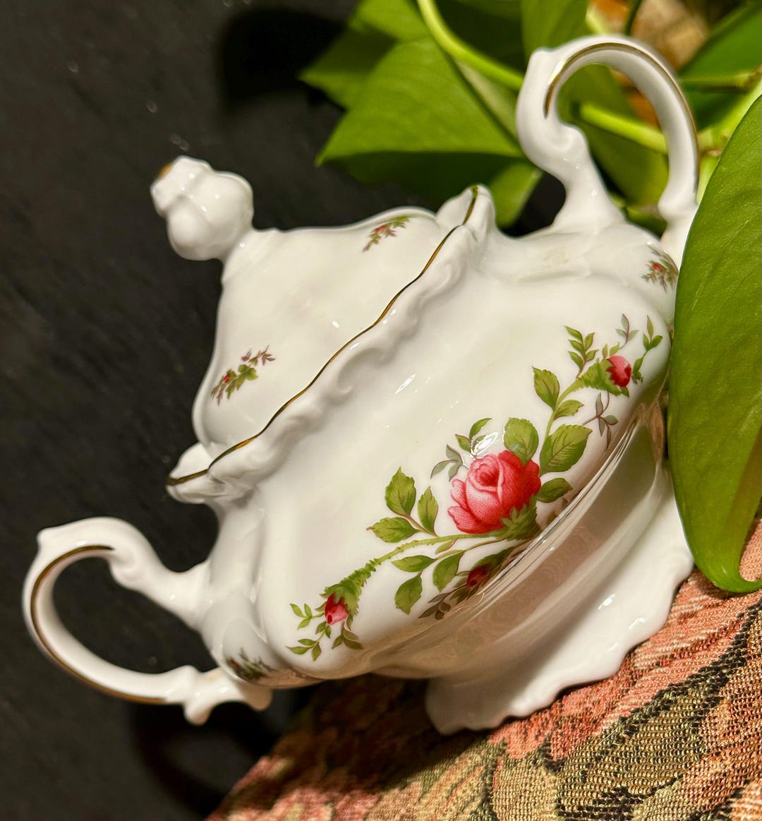 Vintage Moss Rose Sugar Bowl: Traditions Fine China, Johann Haviland - Etsy