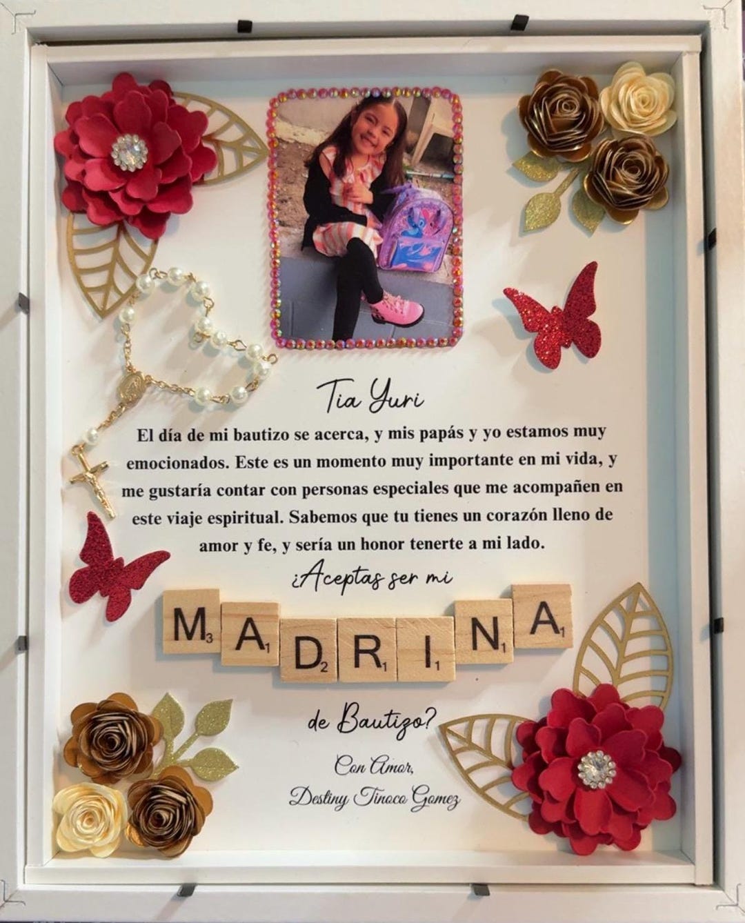 Godparents Proposal Shadow Box - Etsy Canada