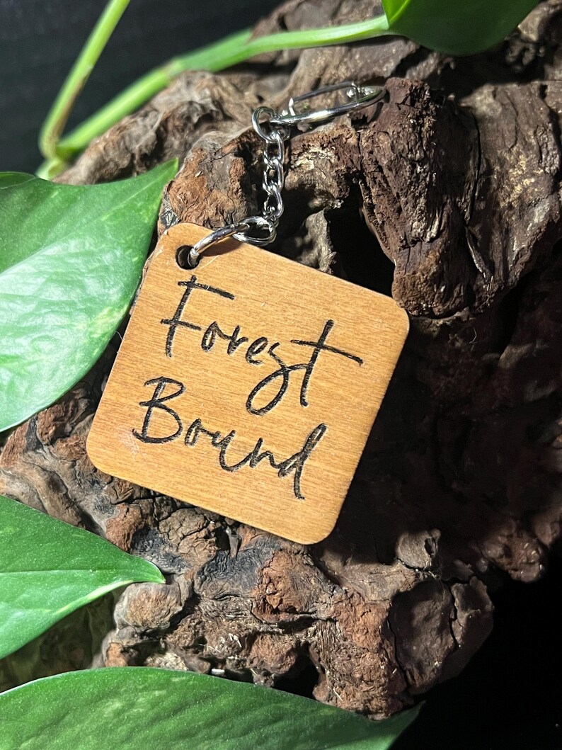 NPS Inspired Forest Keychain - Etsy