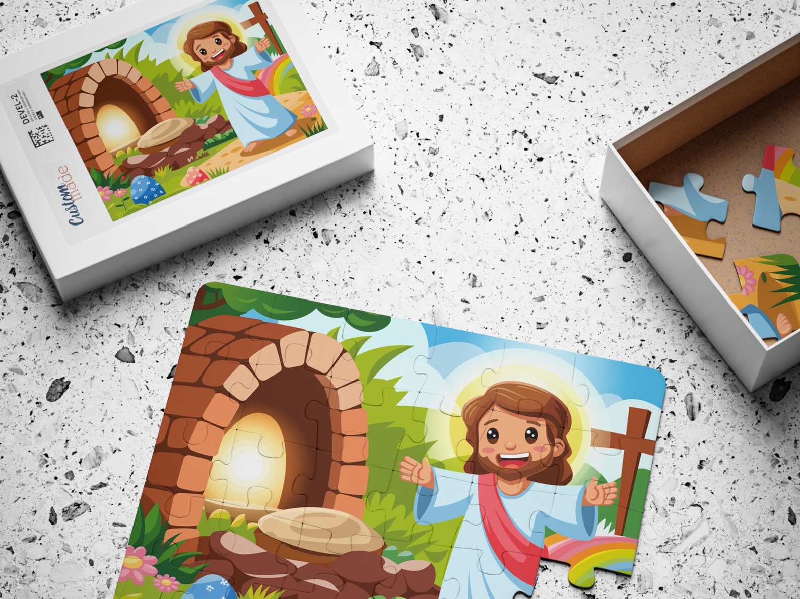 Jesus Easter Story Puzzle Gift for Kids, Christian Kids Jesus Gift ...
