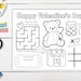 Valentines Day Activity Placemat for Kids, Preschool Valentine Activity ...