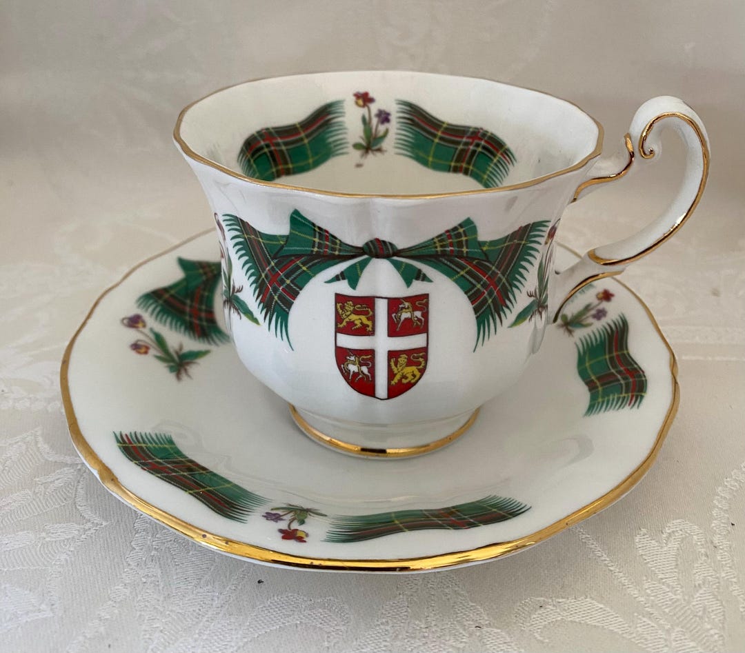 Newfoundland Tartan, Vintage Fine Bone China Tea Set by Royal Adderley ...