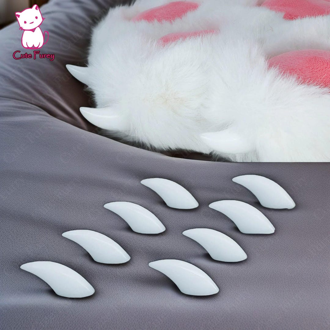 More Colors Fursuit Claws, Furry Nails, Claw for Paw Gloves, Handmade ...