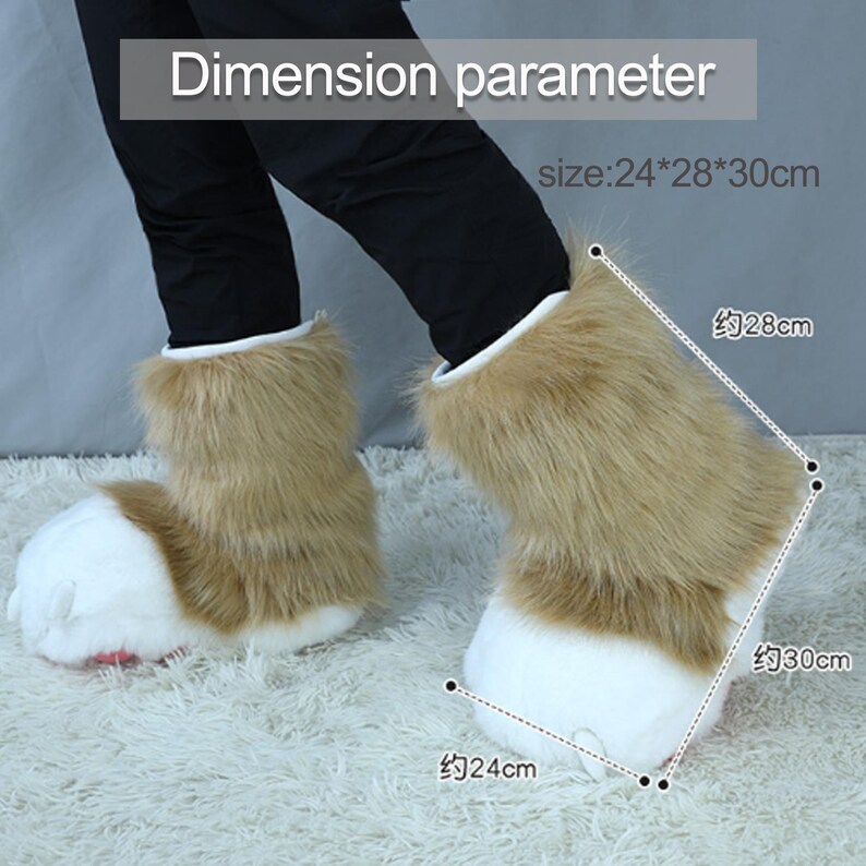 8 Colors! Slipper Fursuit Feet Sole Paws, Soft Foot Sole Paws, Fursuit ...