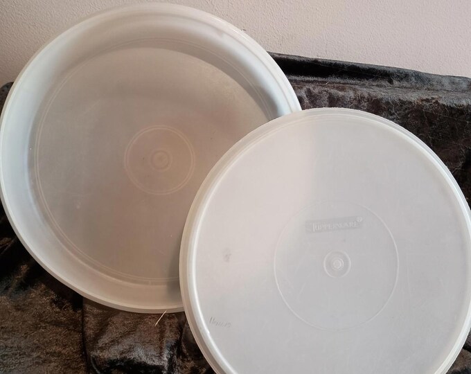 Tupperware White Clear Vintage Pie Storge - Etsy