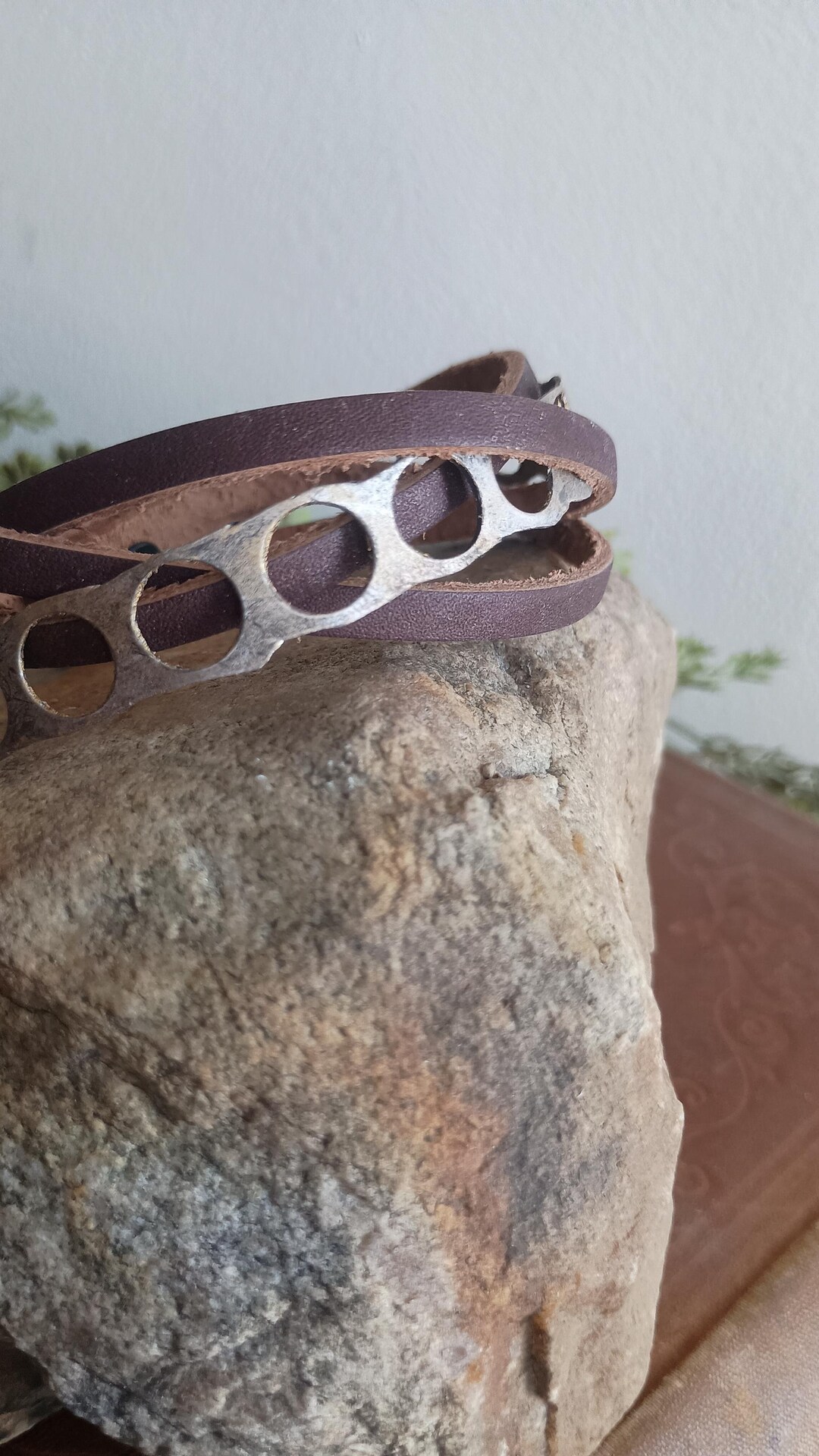 Wasteland, Fallout, Apocalyptic Leather Bracelet. Faux Antique Bronze ...