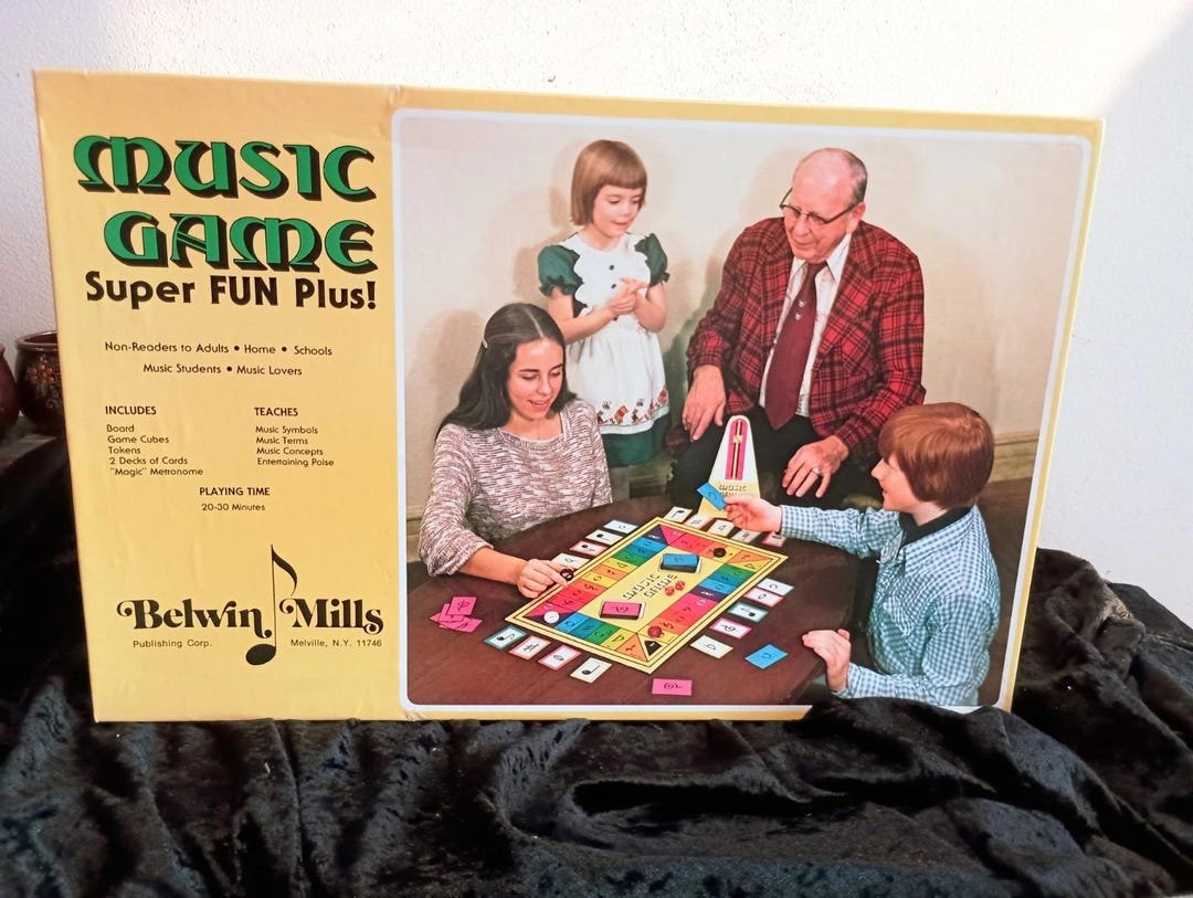 Vintage 70s Music Game Board Game by Bellwin Mills - Etsy