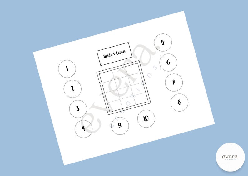 EDITABLE Seating Chart Template, Canva Template. in Every Table I'll ...