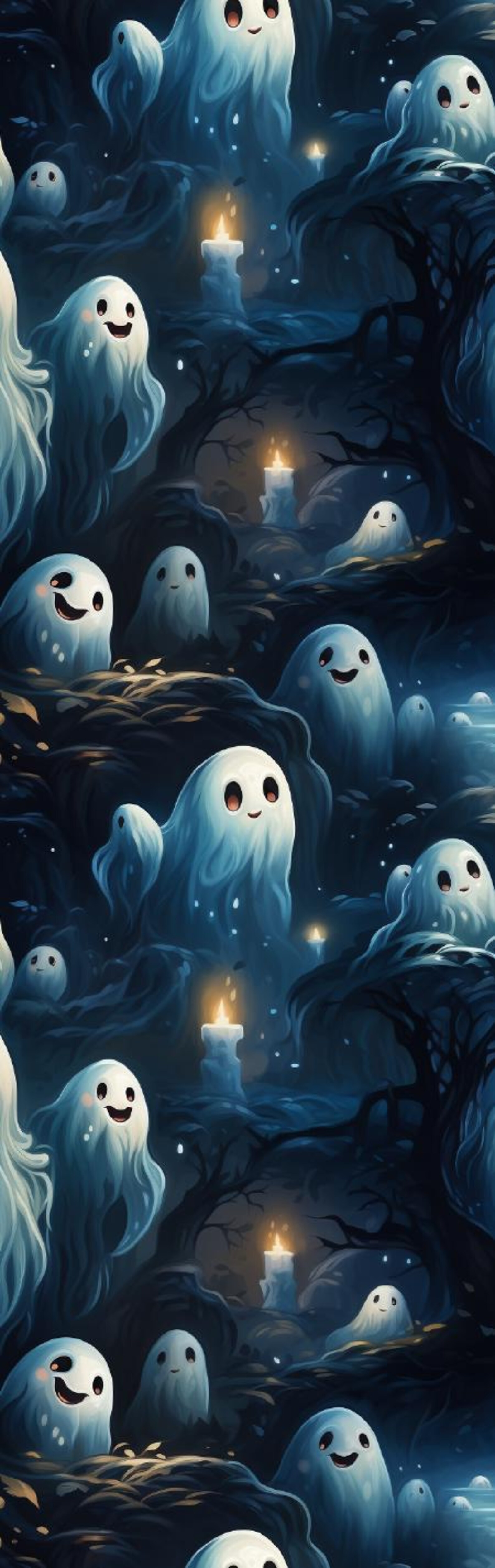 Ghosts Wrap Bookmark JPG - Etsy